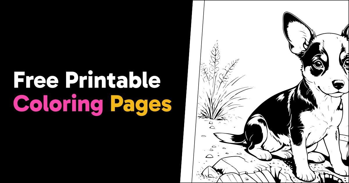 Dog Digging a Hole Coloring Page - Free Printable Coloring Page