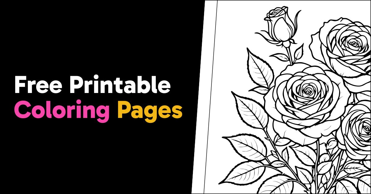 Flower Coloring Pages – Free Botanical Art for All Ages